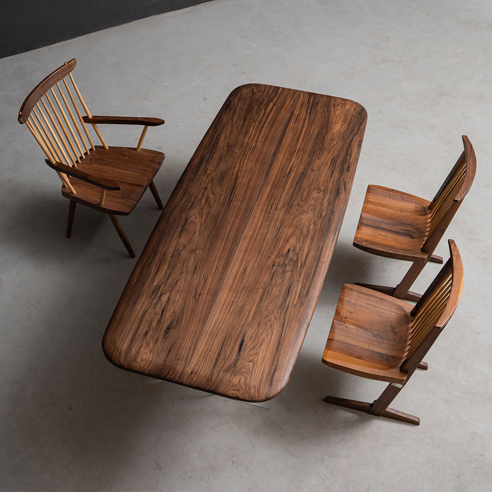 Elite Custom Black Walnut Dining Table with Round Corners EWT-23 ...