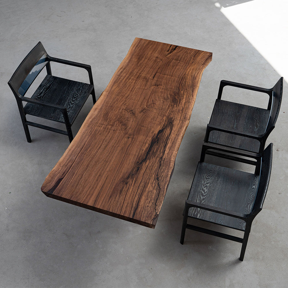 Elite Custom Black Walnut Soild Wood Slab Dining Table EWT-21 ...